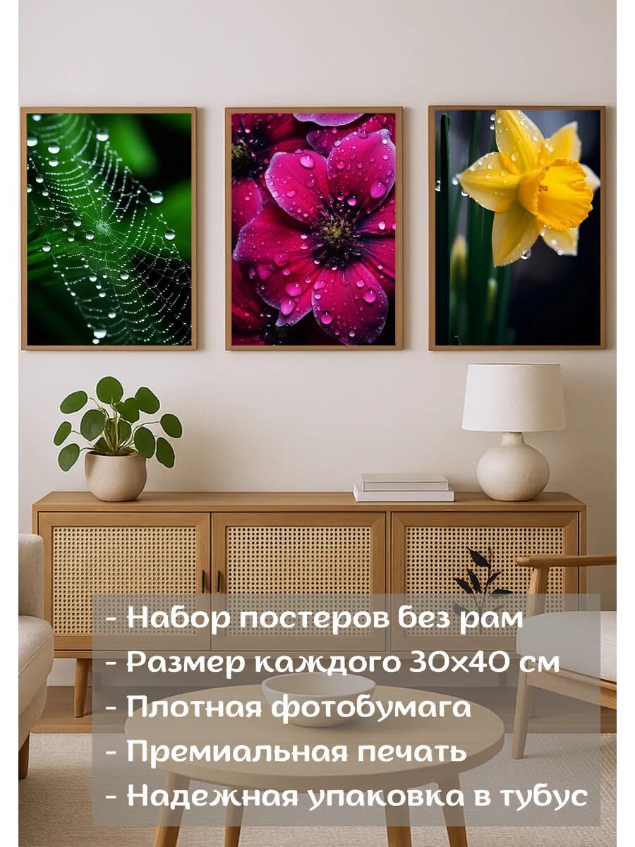Постеры интерьерные на стену 30×40 см
