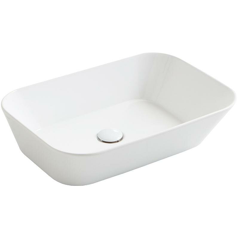 Раковина накладная Simas Wave 60 WA04 bi 0 Белая, фаянс, без перелива