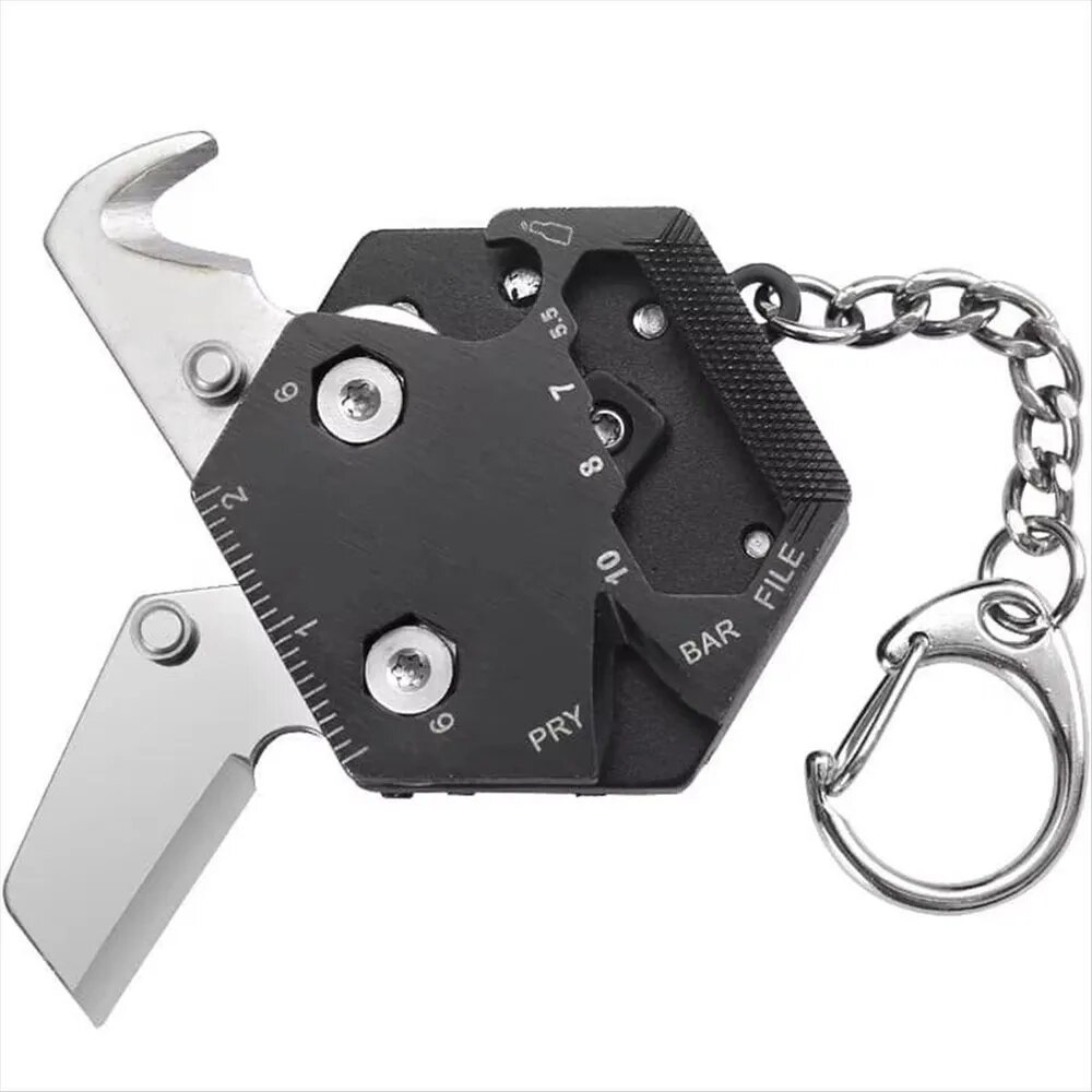 Многофункциональный Брелок Для Ключей Hexagon Coin Outdoor EDC Tool