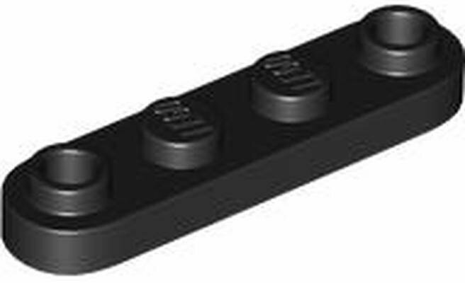 Деталь Lego 77845 Plate, Round 1 x 4 with 2 Open Studs