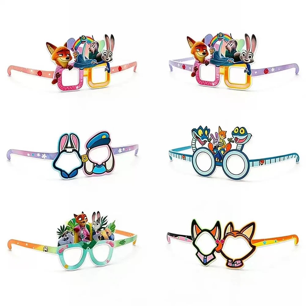 Маски-очки Zootopia Disney бумага DWC0002-6PCS