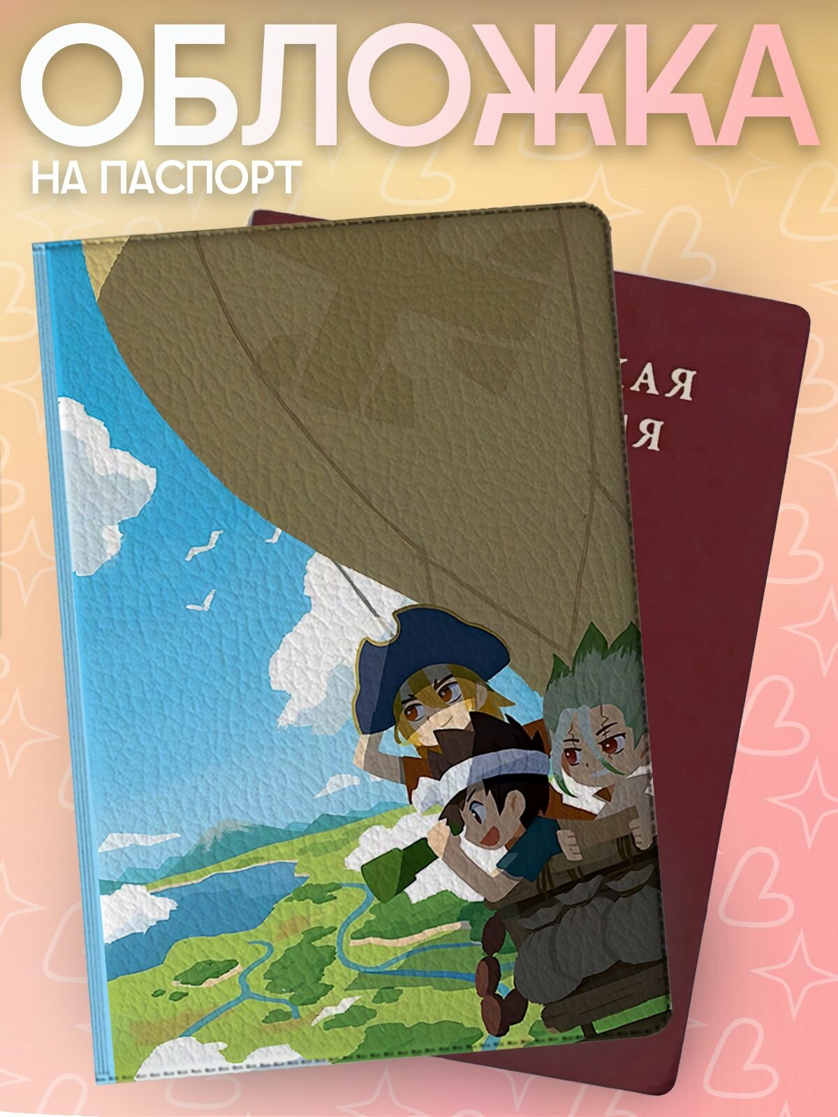 Обложка для паспорта Липучка