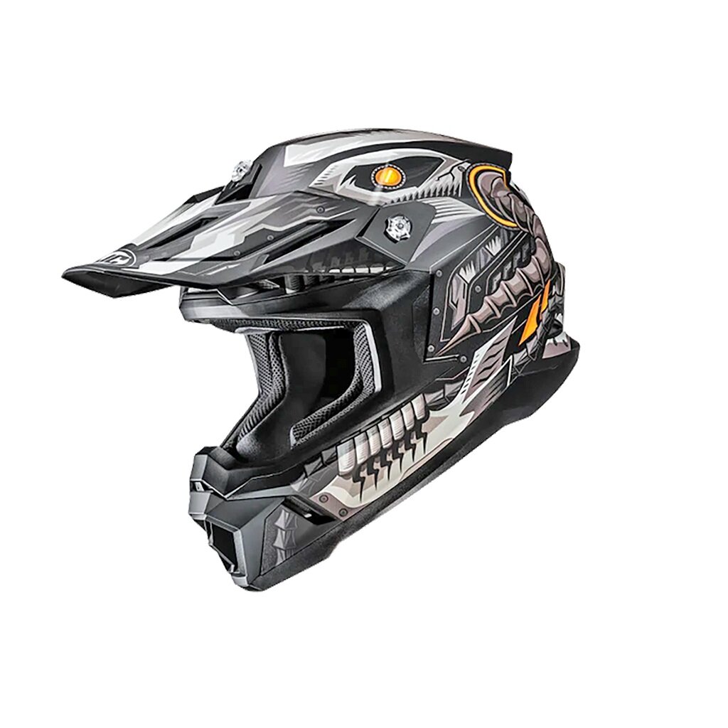Мотошлем HJC C-50 MECHA-BEAST MC5SF. M. Черный-серый