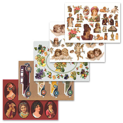 Бумага для декупажа To-Do Mini soft paper, Викторианская эпоха, ассорти, 25х35 см, 10 шт