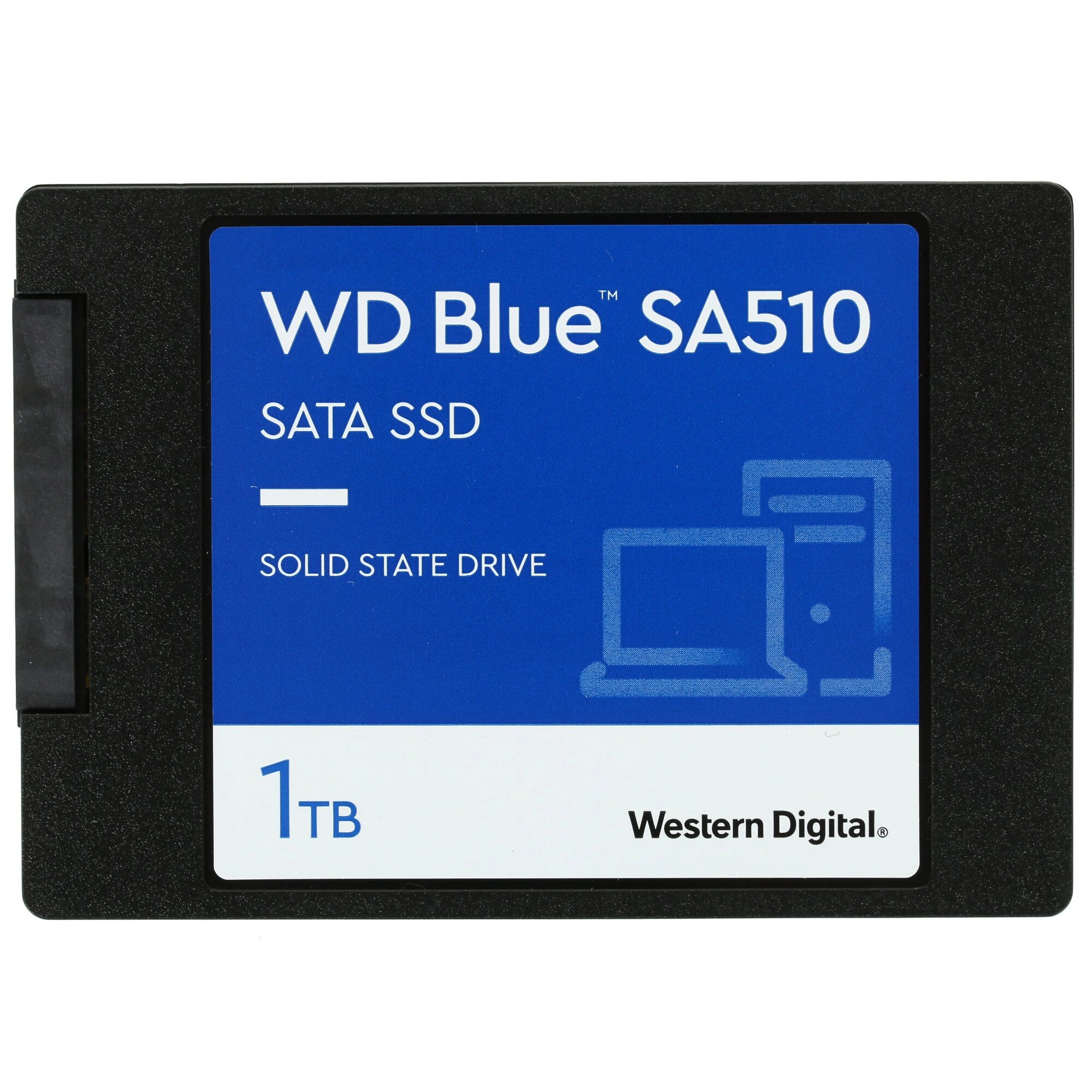 Внутренний накопитель SSD Western Digital WD Blue SA510 черный, 1ТБ, SATA, TLC 3D NAND
