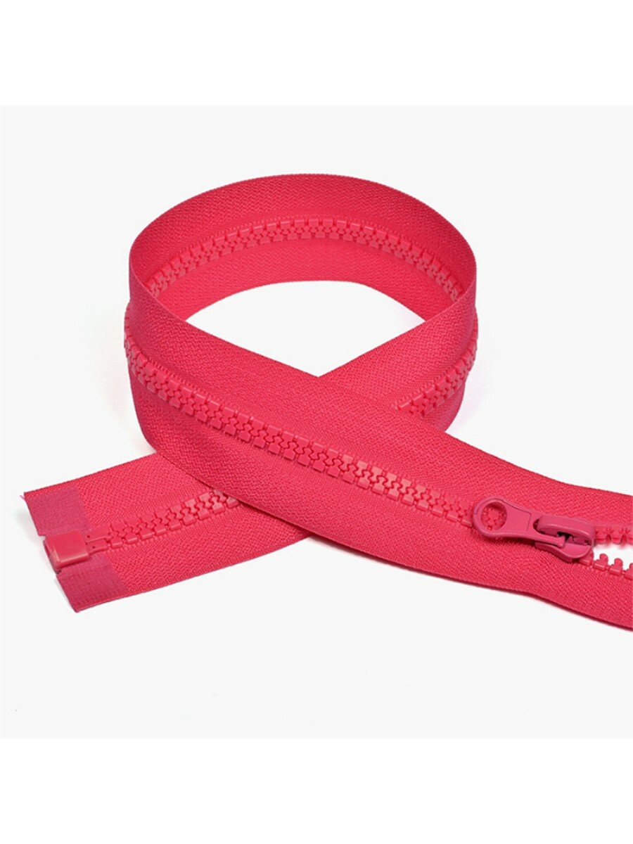 Молния Mzip трактор N5 1 замок, с усиленными звеньями, 40 см, цвет F145 малиновый 10 шт
