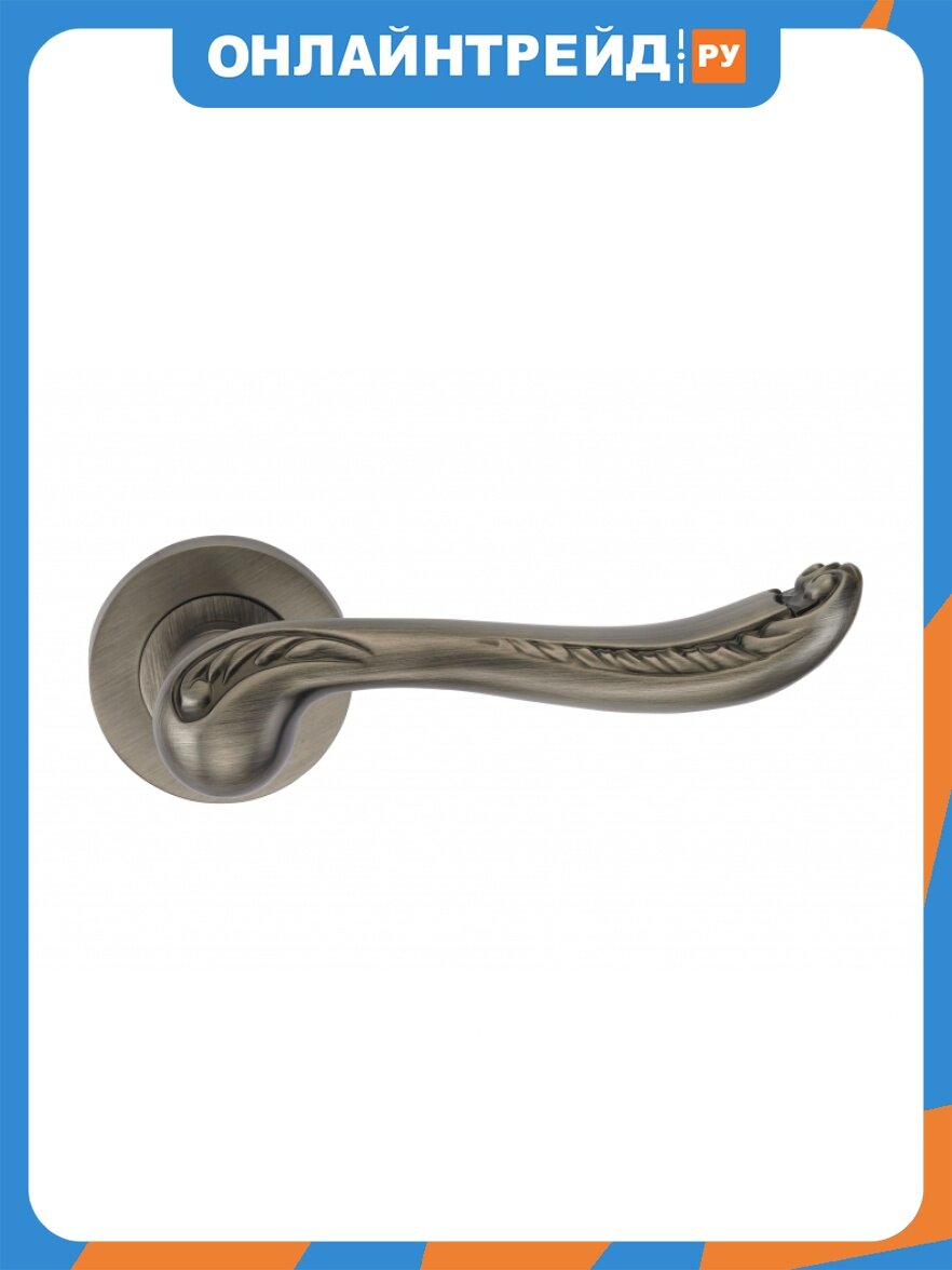 Дверная ручка Archie GENESIS ACANTO BL. SILVER (20G), черн. серебро