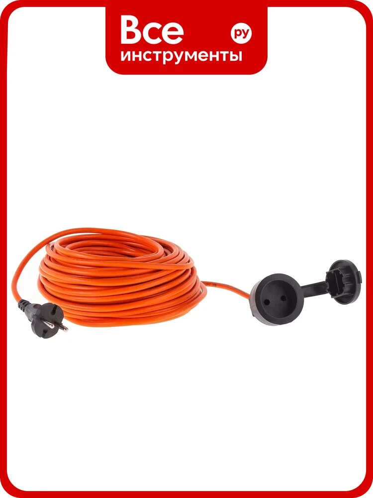 Удлинитель-шнур Gigant б/з ПВС 2х0,75 6A 30м IP 44 INDUSTRY EG PE-027