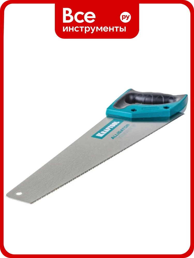 Ножовка по дереву KRAFTOOL Alligator Toolbox 13 TPI, 350 мм 15227-35, сталь