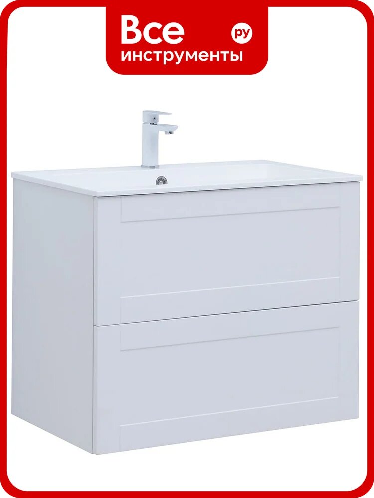 Тумба Aquanet Терра 80 белый матовый 313234 00313234
