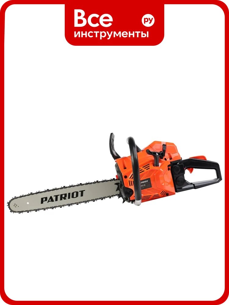 Бензопила PATRIOT PT 252-18, 2,5 кВт, 52 см³, 45 см, антивибрация, 0,55 л