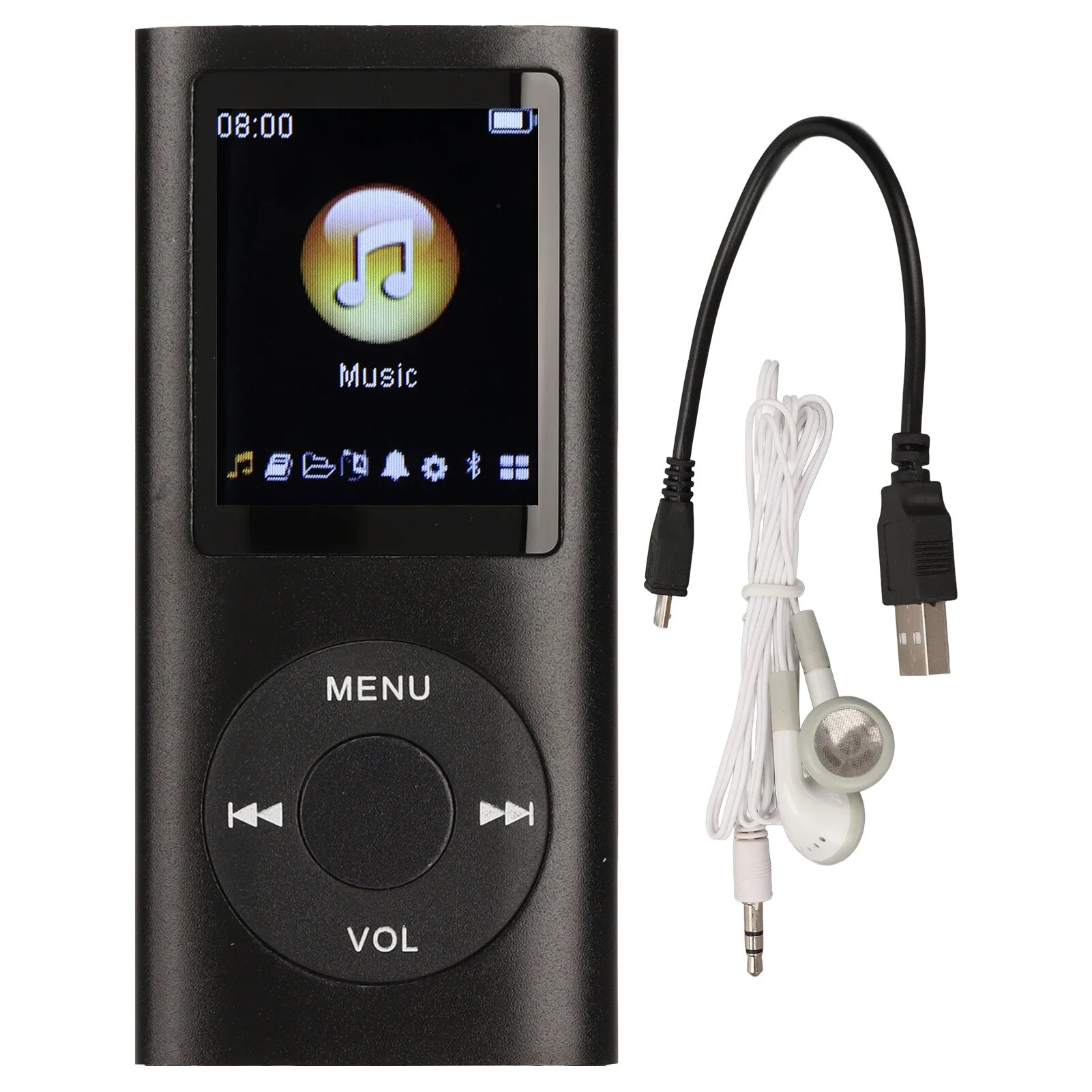 NVPONE MP3-плеер Черный, Черный, Black