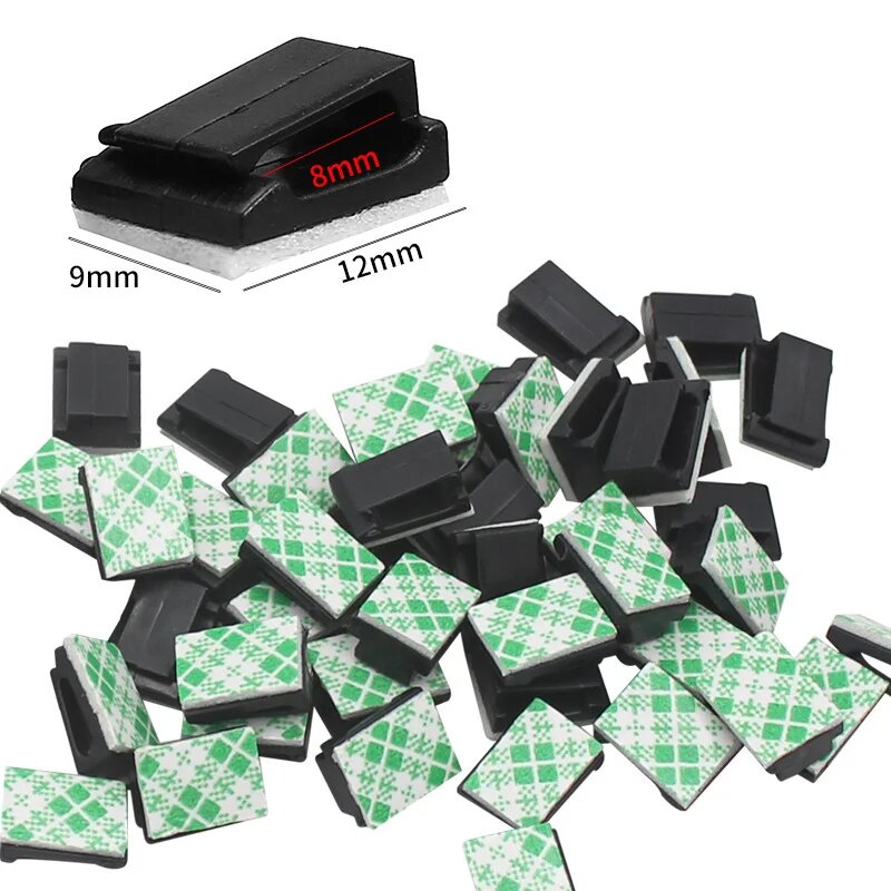 QXNY Фиксаторы кабелей для автомобиля 40PCS