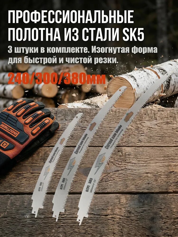 SDCHNESC Полотно 380.3 мм, шаг 6tpi 3 шт.