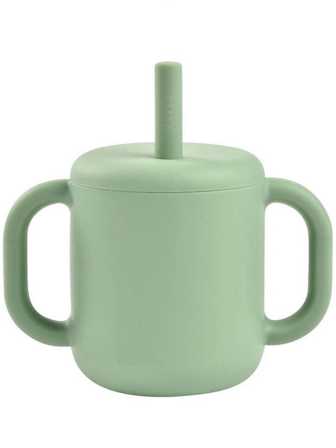 Поильник Beaba 170 мл. с крышкой и трубочкой TASSE PAILLE SILICONE зеленый (S GREEN) 913573