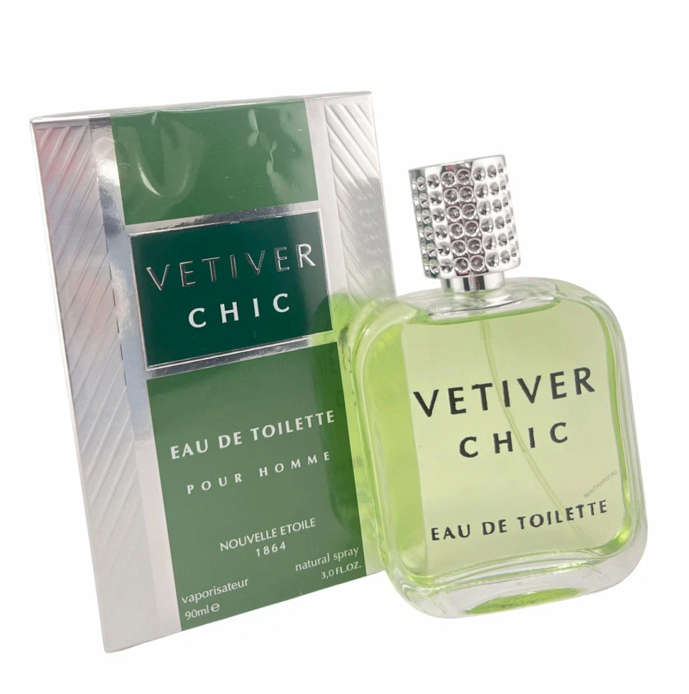 Туалетная вода Nouvelle Etoile Vetiver Chic мужская 90 мл / Новая Заря Ветивер Шик изысканный Ветивер