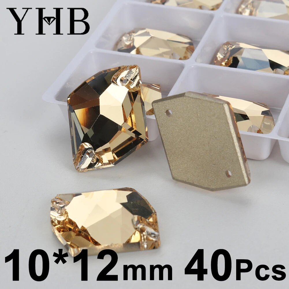 Стразы YHB Comsic 10x12mm Golden Shadow 40шт