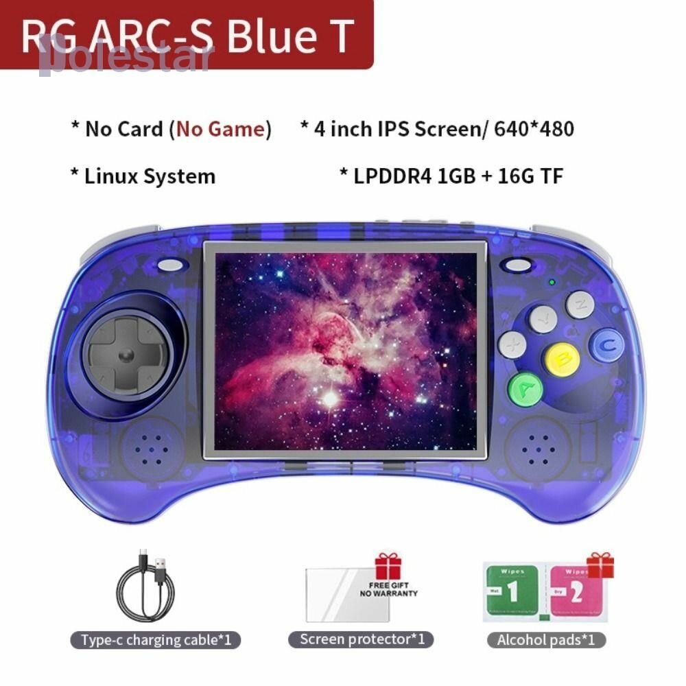 ANBERNIC RG ARC-D ARC-S Портативная Игровая Консоль С Шестикнопочным Дизайном, 4-дюймовые IPS-видеоплееры Linux И Android OS Retro Поддерживают Проводную Ручку