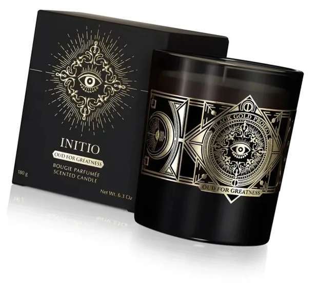 Ароматическая свеча Инитио Уд Фо Грейтнесс 180 гр / Initio Parfums Prives Oud For Greatness