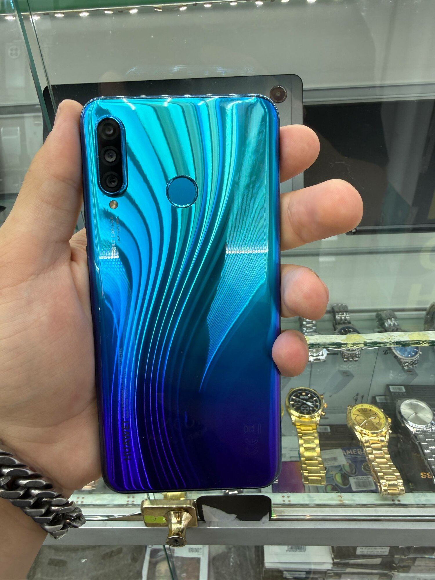 Смартфон HUAWEI P30 Lite 4/128 ГБ, голубой, Б/У