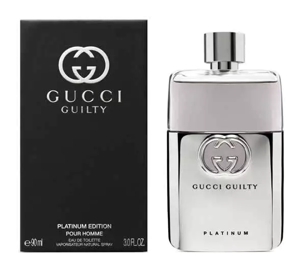 Туалетная вода Guilty Pour Homme Platinum Gucci мужская 90 мл спец издание / Гилти Пур Хом Платинум