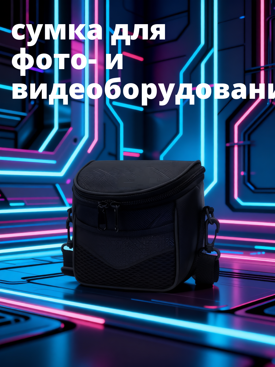 Черный Компактный Чехол Для Камеры Защита От Царапин 13.00X13.00X9.00Cm