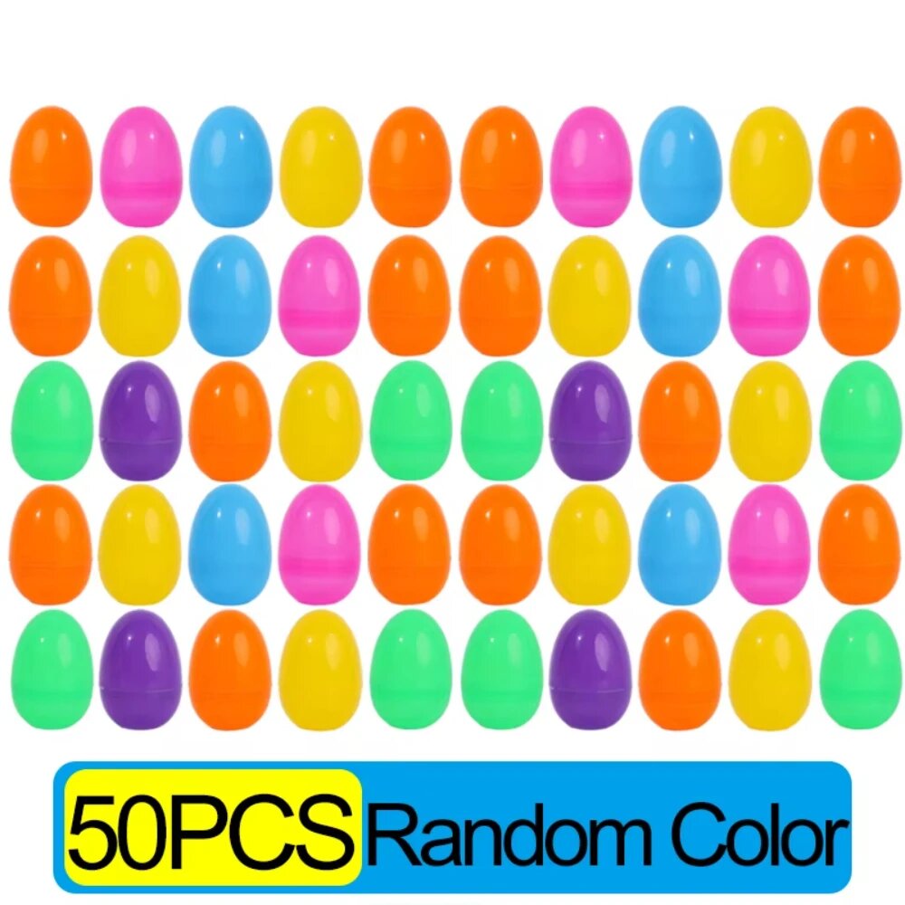 Декоративные пасхальные яйца пластиковые 50Pcs