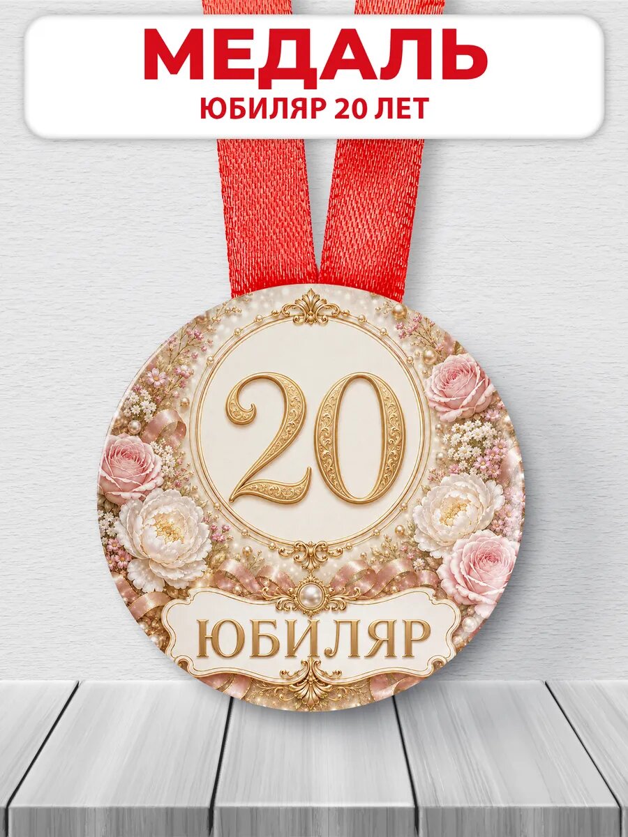 Медаль на 20 лет юбиляр