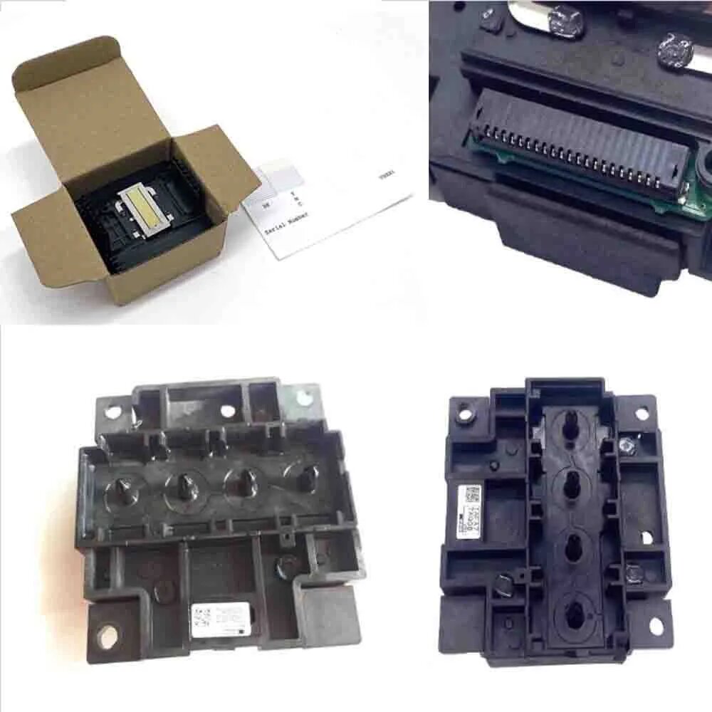 ISSCX Печатающая головка печатающей головки для Подходит для Epson EcoTank L495 L401 L565 L381 L222 L300 L130 L375 l358, совместимый, Белый (white), 1 шт
