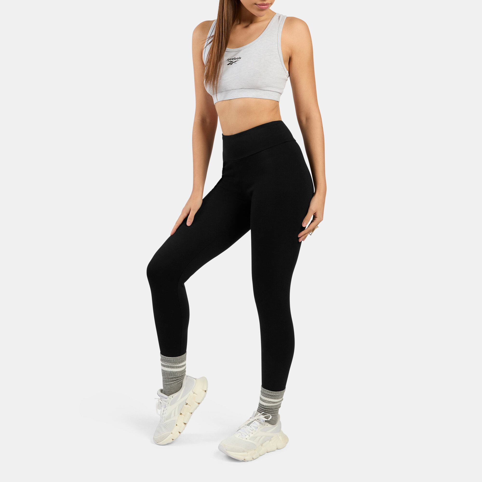 Легинсы спортивные Reebok BRIE SMALL LOGO, размер M INT, черный — фото 1