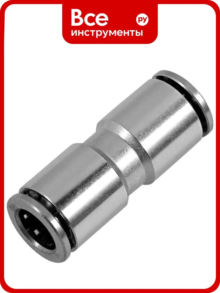 Фитинг цанговый прямой TITAN LOCK, 14 мм, нерж. сталь, тип PUC, TLP-PUC14SS