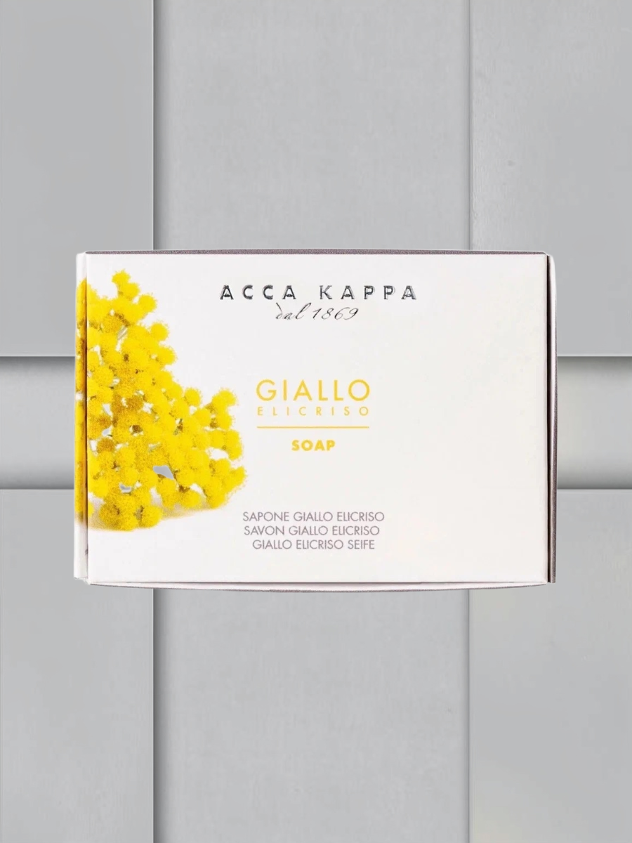 Мыло туалетное твердое Acca Kappa Giallo Elicriso Soap (Желтый Бессмертник), 150 гр