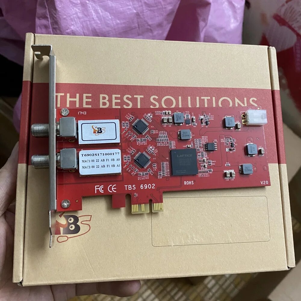 TBS6902 DVB-S2 Twin Tuner PCIe-карта для ПК: просмотры и запись спутниковых FTA-телевизионных каналов на компьютере