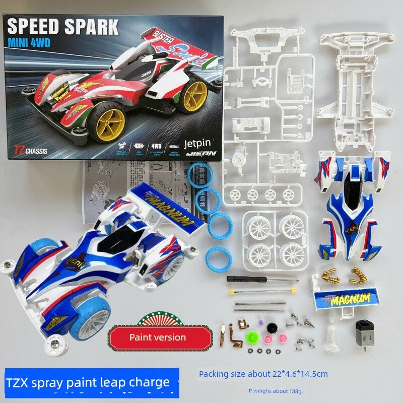 Комплект для сборки TZX Painted Leap Charge с батареей и отверткой, высокоскоростной 4-колесный привод