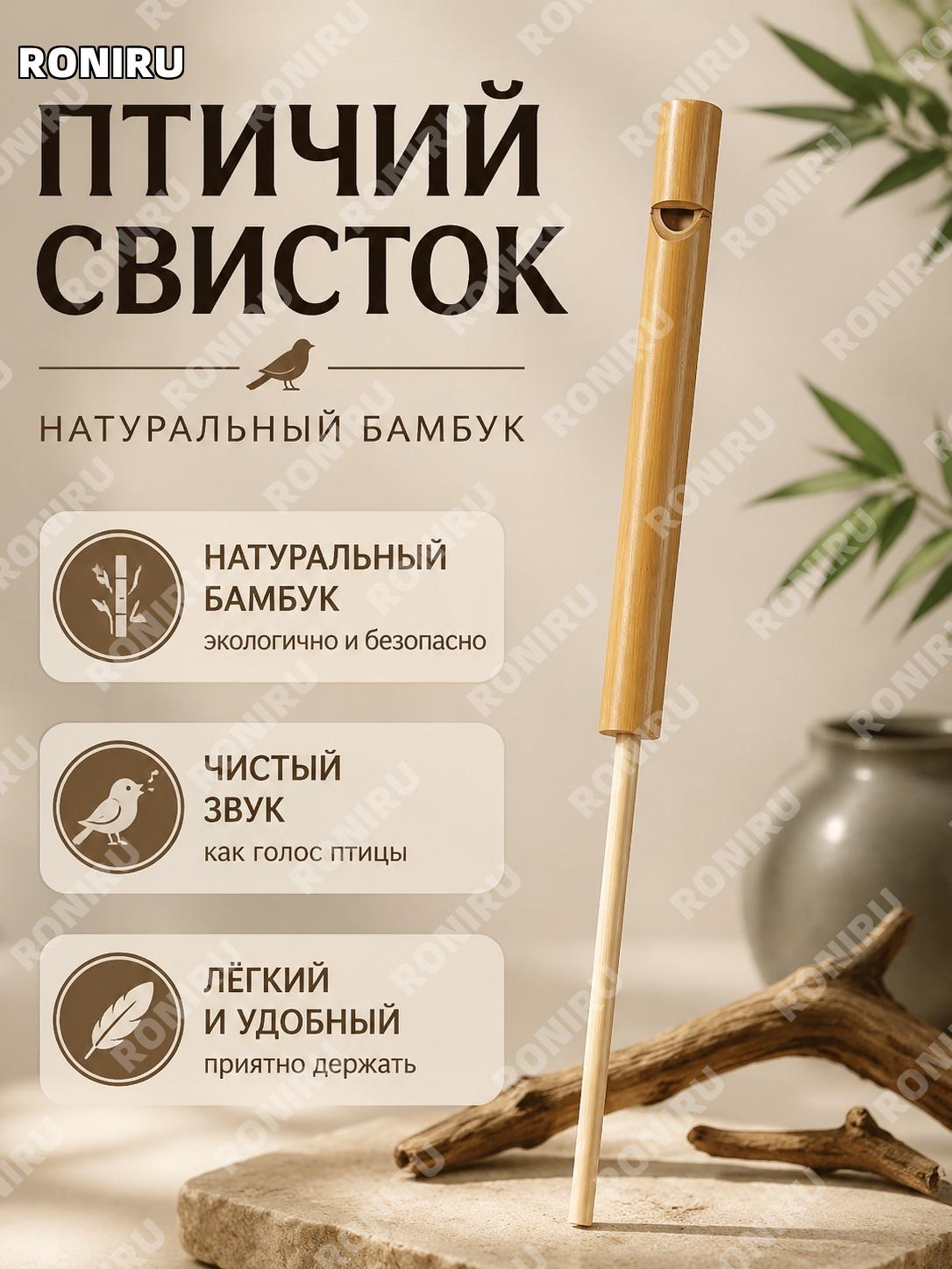 Бамбуковый птичий свисток для звуковых сигналов, аксессуар для наблюдения за птицами и хобби для дома для дачи