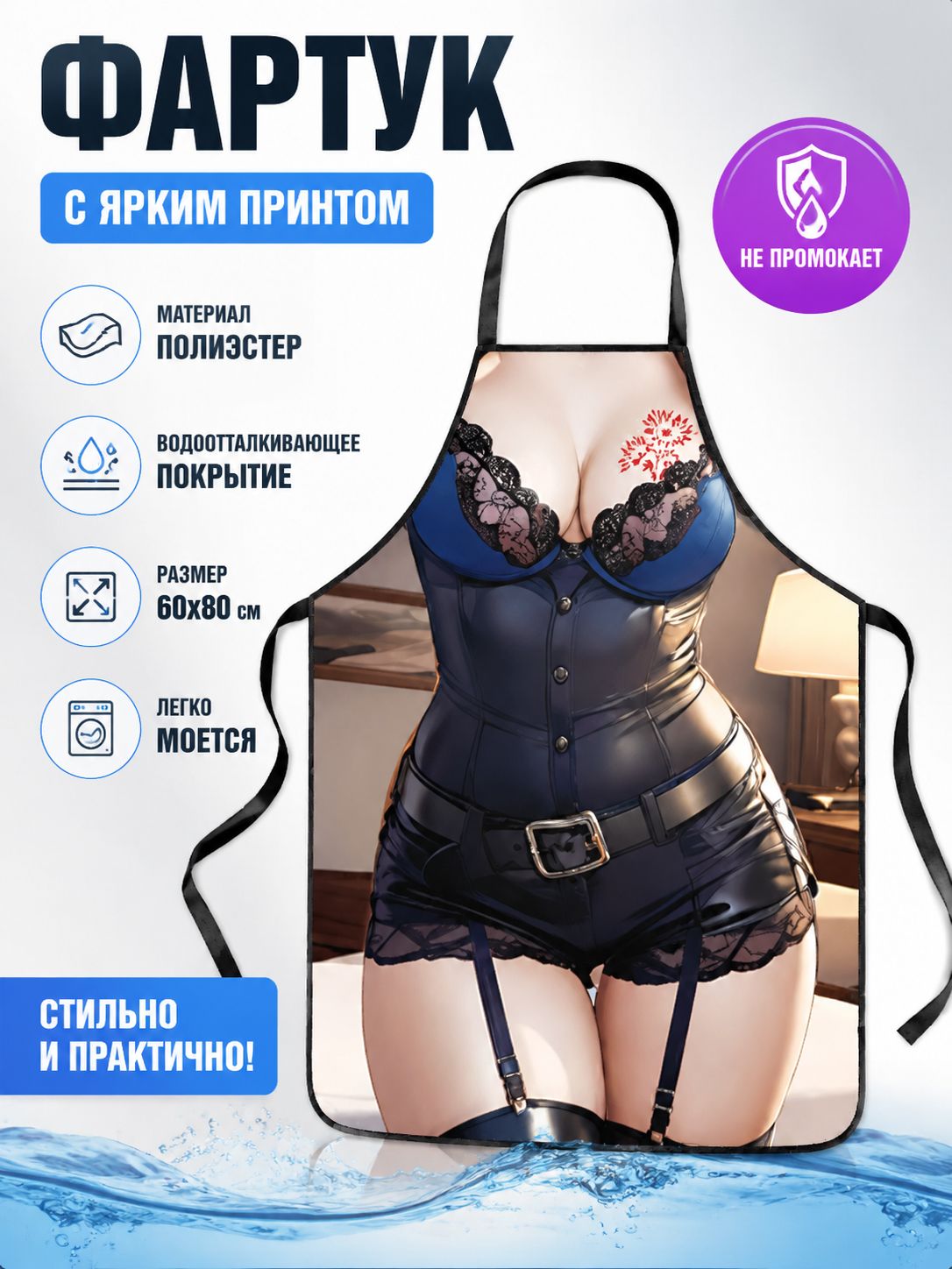 Фартук кухонный 1шт, wq000322