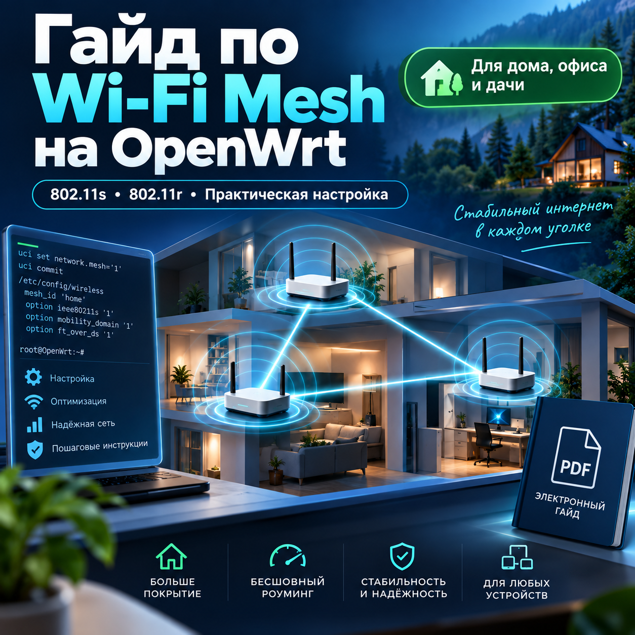 Гайд по созданию и настройке mesh-сетей в OpenWrt