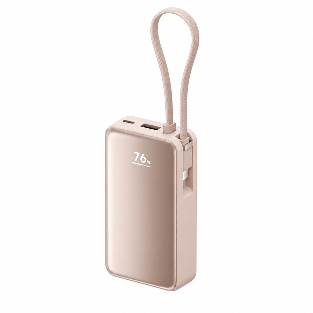 Внешний аккумулятор Xiaomi Wired Screen Power Bank 10000 45W Pink (Розовый)