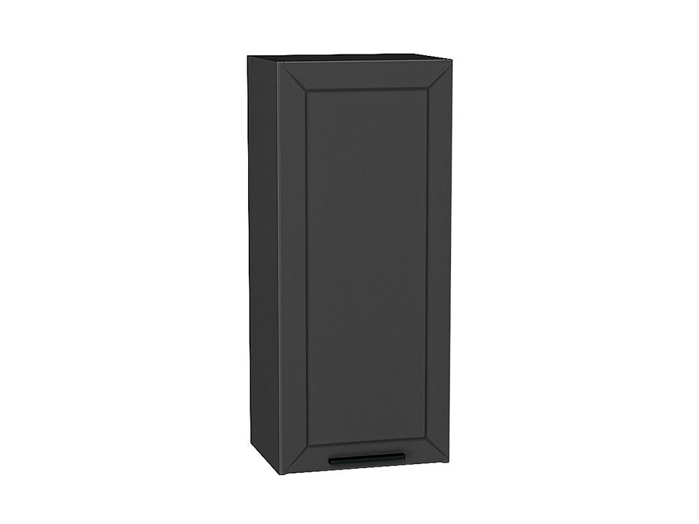 VVT Шкаф верхний с 1-ой дверцей Глетчер Graphite, Маренго Силк, 920, 400 В*Ш*Г 920*400*318, фасад МДФ Маренго Силк, корпус Graphite Маренго Силк