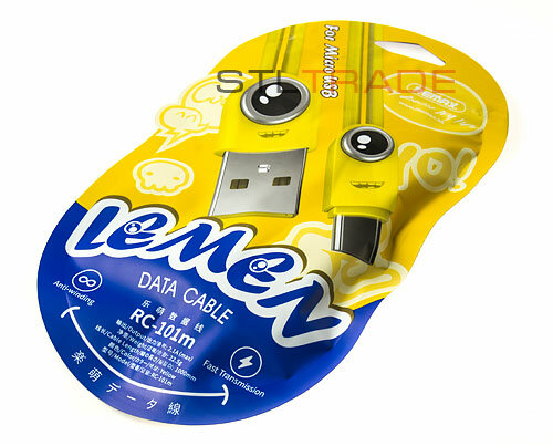 Data кабель USB Remax Lemen RC-101m Micro желтый 100см