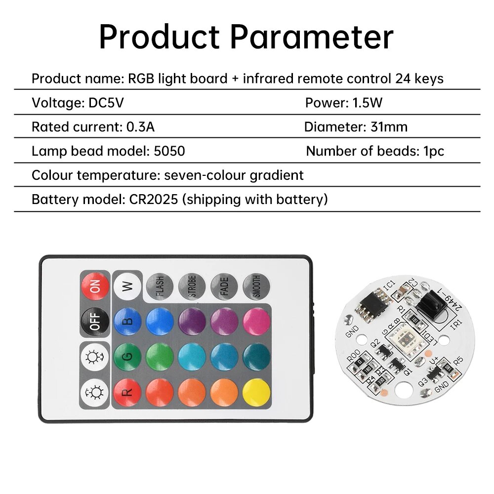 Aideepen RGB Light Remote Control Module — фото 1
