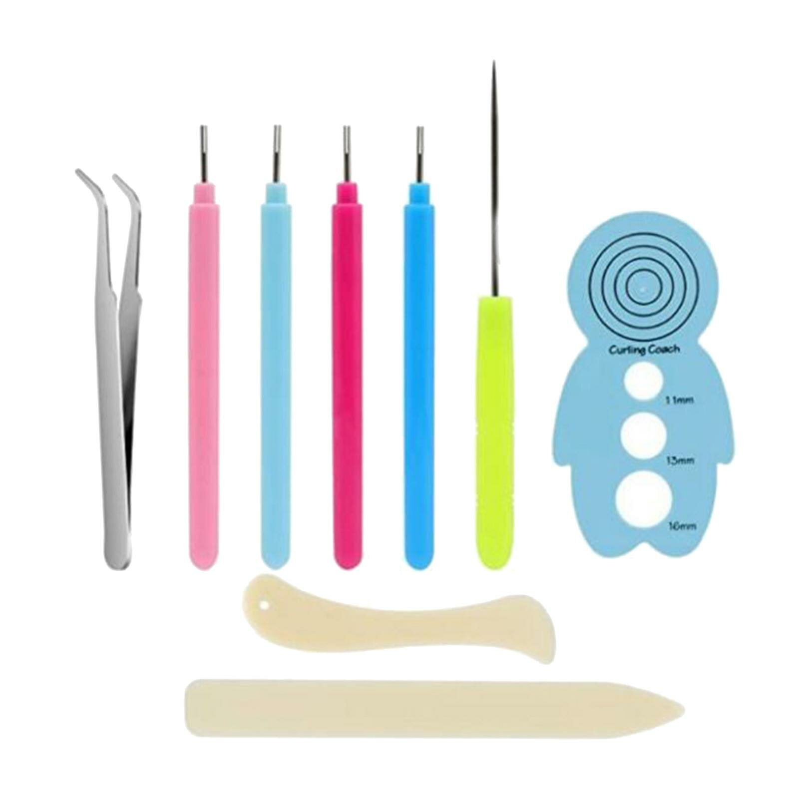 Paper Quilling Tools Slotted Kit Supplies for DIY Art Craft 9Pcs