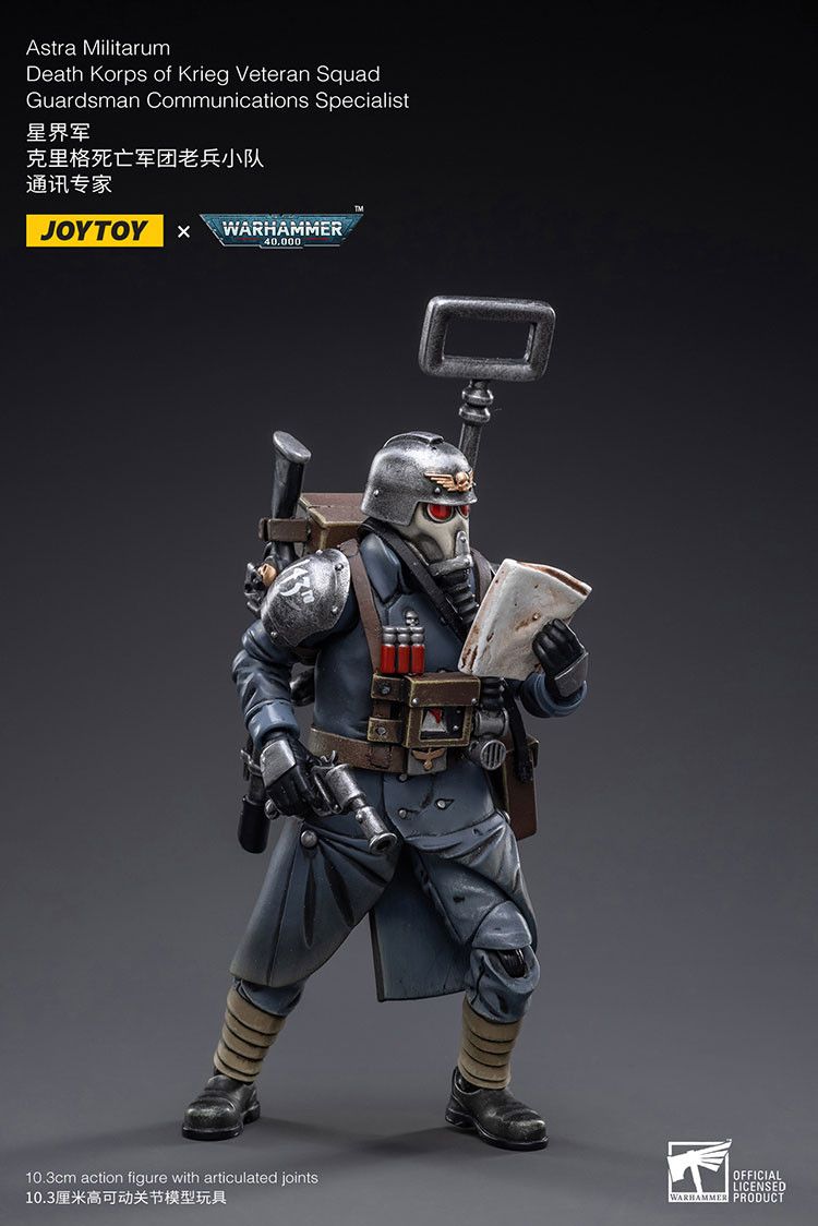 JOYTOY JT2689 Коллекционная подвижная фигурка специалиста связи Деж Корпс Криг Warhammer 40000, масштаб 1:18