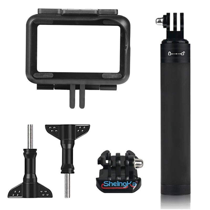 DJI Osmo Action 1 Камерная Рамка с 5-Секционной Алюминиевой Собственной Палкой Длиной 68 см для Видеокамеры