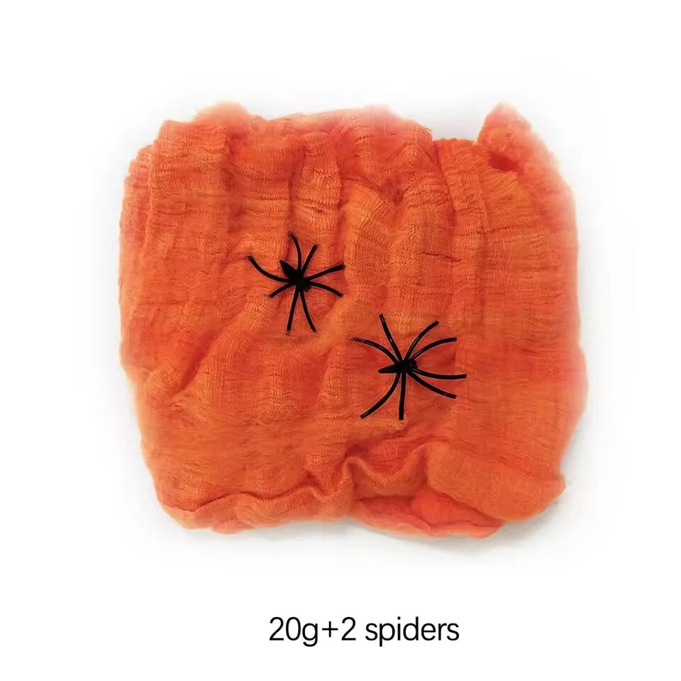 Черно-белая паутина для Хэллоуина 150/250 см Оранжевый, 20g Orange