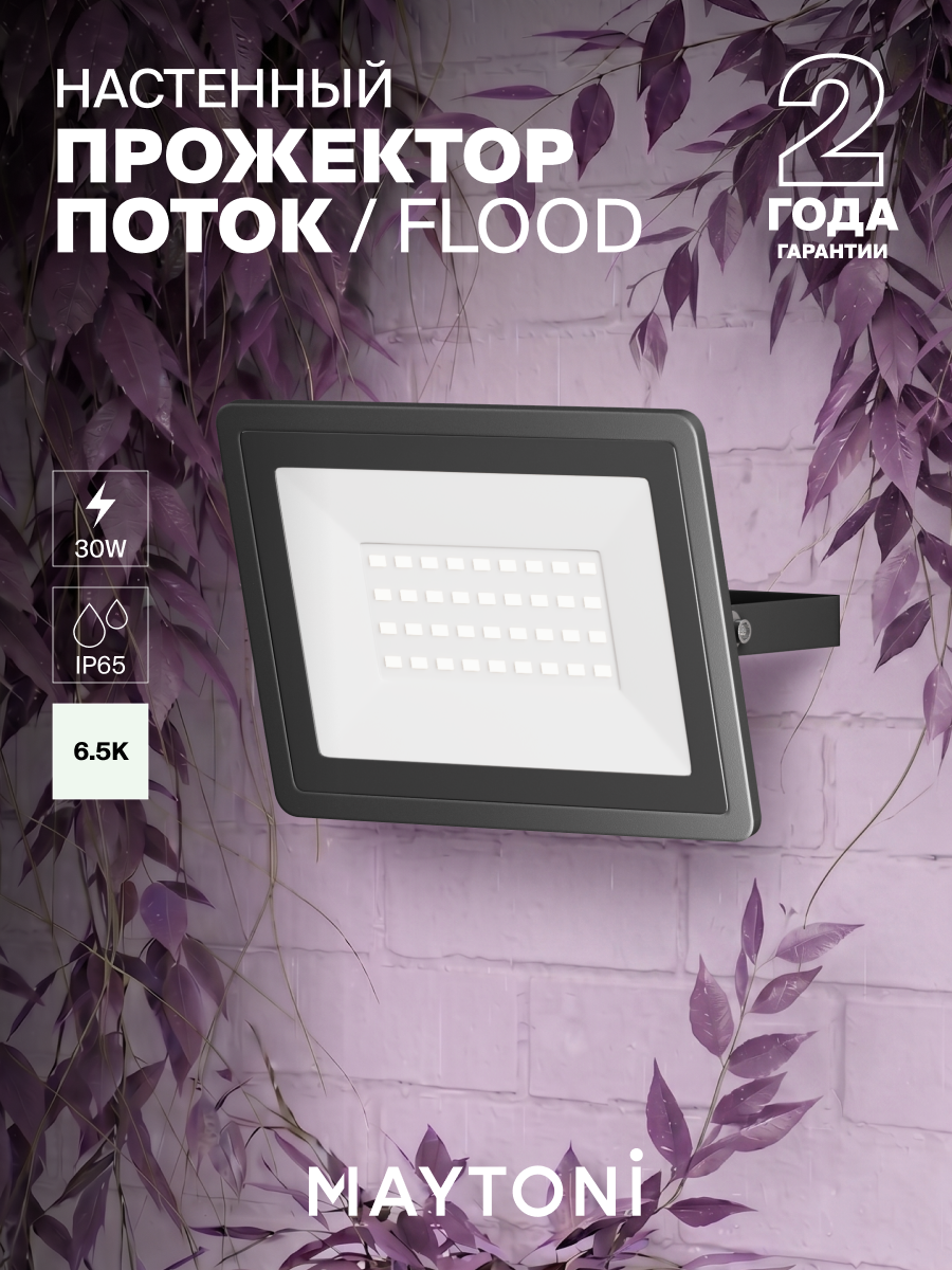 Светильник уличный светодиодный прожектор Maytoni Outdoor Flood FL001-L30B6K