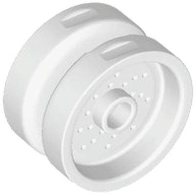 Деталь Lego 66727 Wheel 18mm D. x 12mm with Pin Hole and Stud, Dotted Brake Rotor Lines