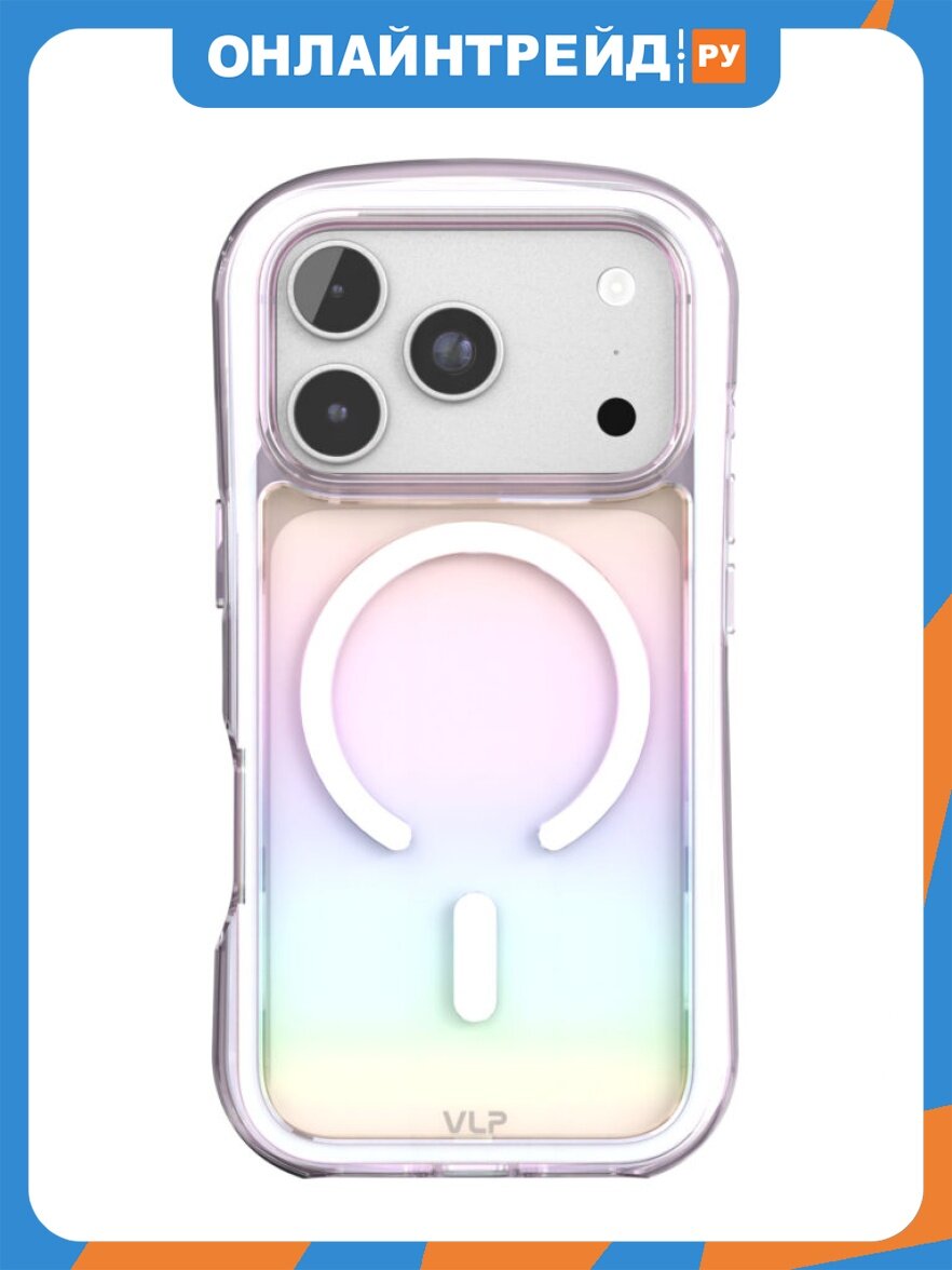 Чехол Vlp для Apple iPhone 18 Pro Bubble MagSafe перламутр