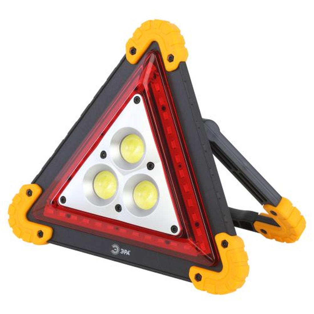 Фонарь аккумуляторный автомобильный AA-801 COB 15Вт + LED аварийный знак power bank Эра Б0052742