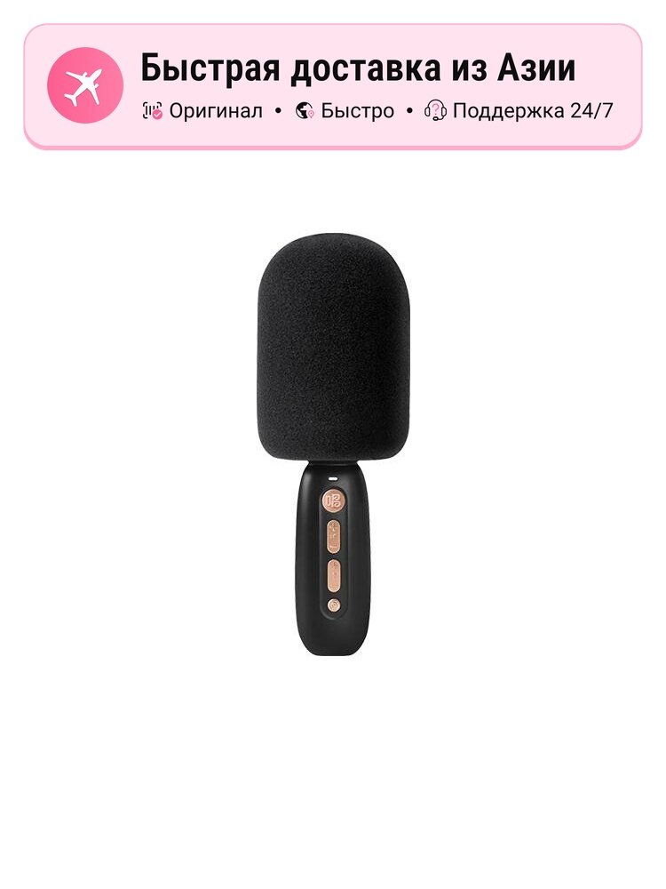 Микрофон беспроводной Sing C10 с аудиосистемой Bluetooth, черный